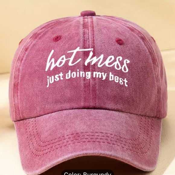 Accessories | New Hot Mess Just Doing My Best Hatbaseball Cap | Poshmark